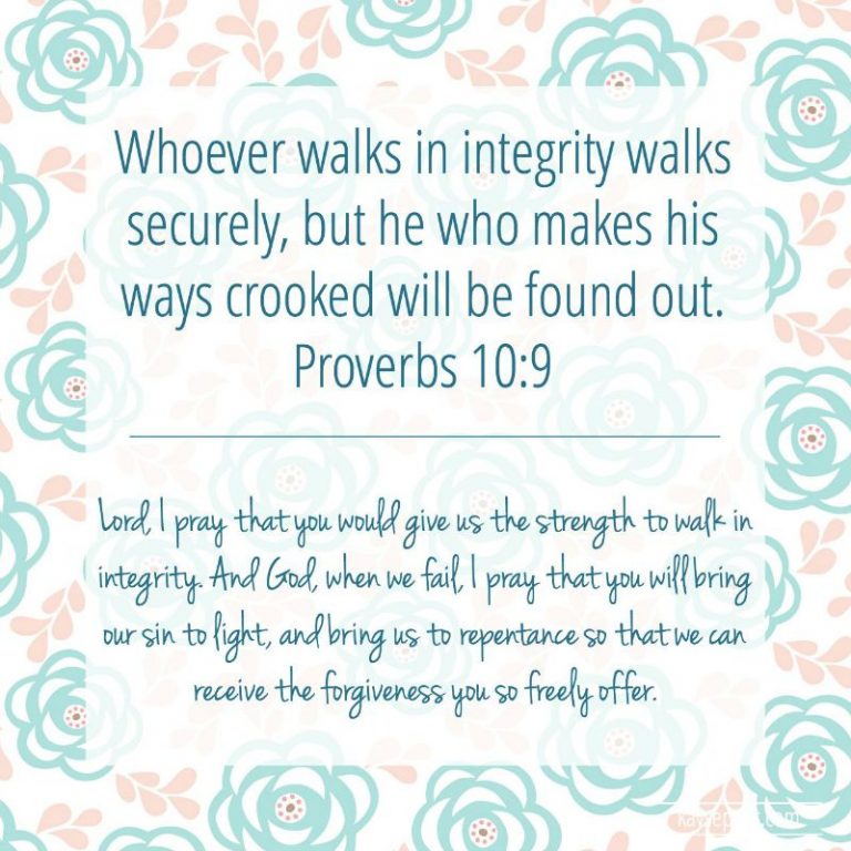 Praying For Integrity - Anchored Women