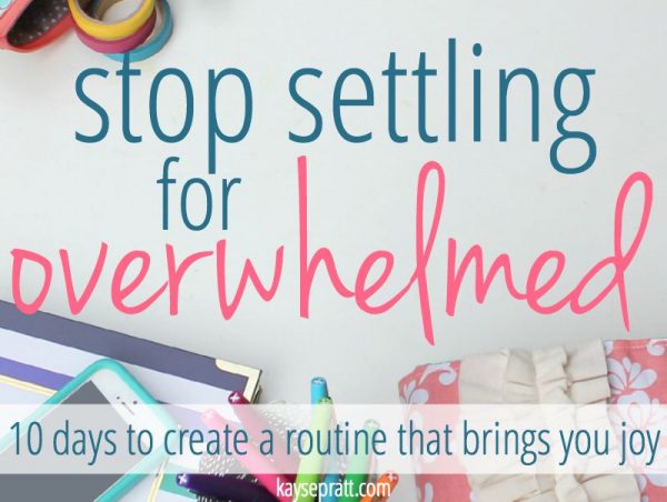 Stop Settling For Overwhelmed - Anchored Women