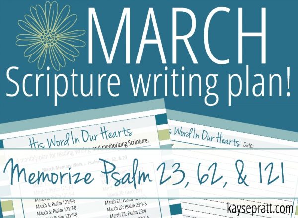 March Bible Reading & Writing Plan - Anchored Women