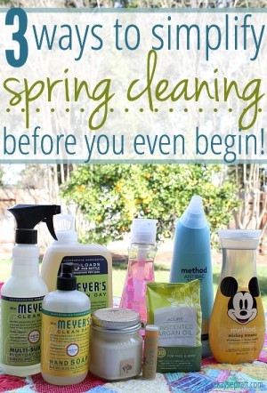 Simplify your spring cleaning before you even start!