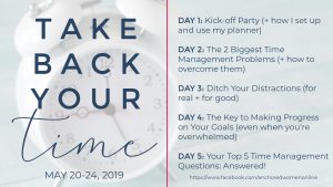 How to take back your time (a new series!) - Anchored Women