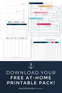 Download your free At-Home Printable Pack! - Anchored Women