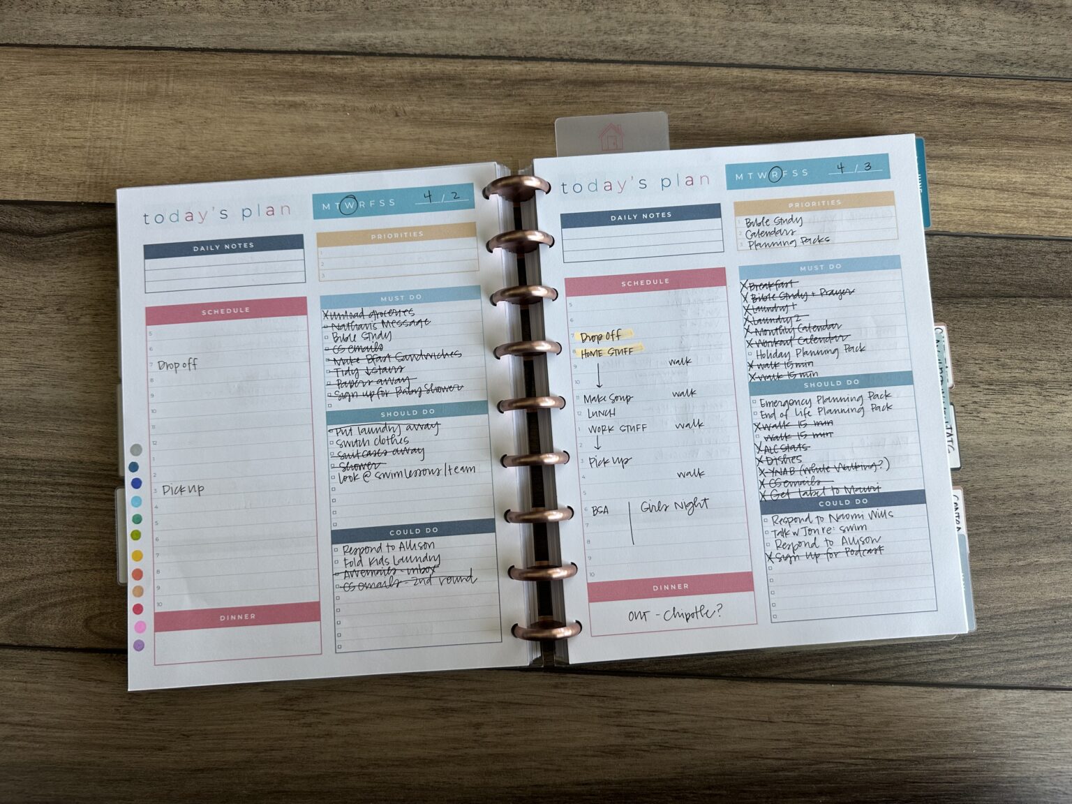 My current planner setup! (EVERYTHING I currently use.) - Anchored Women