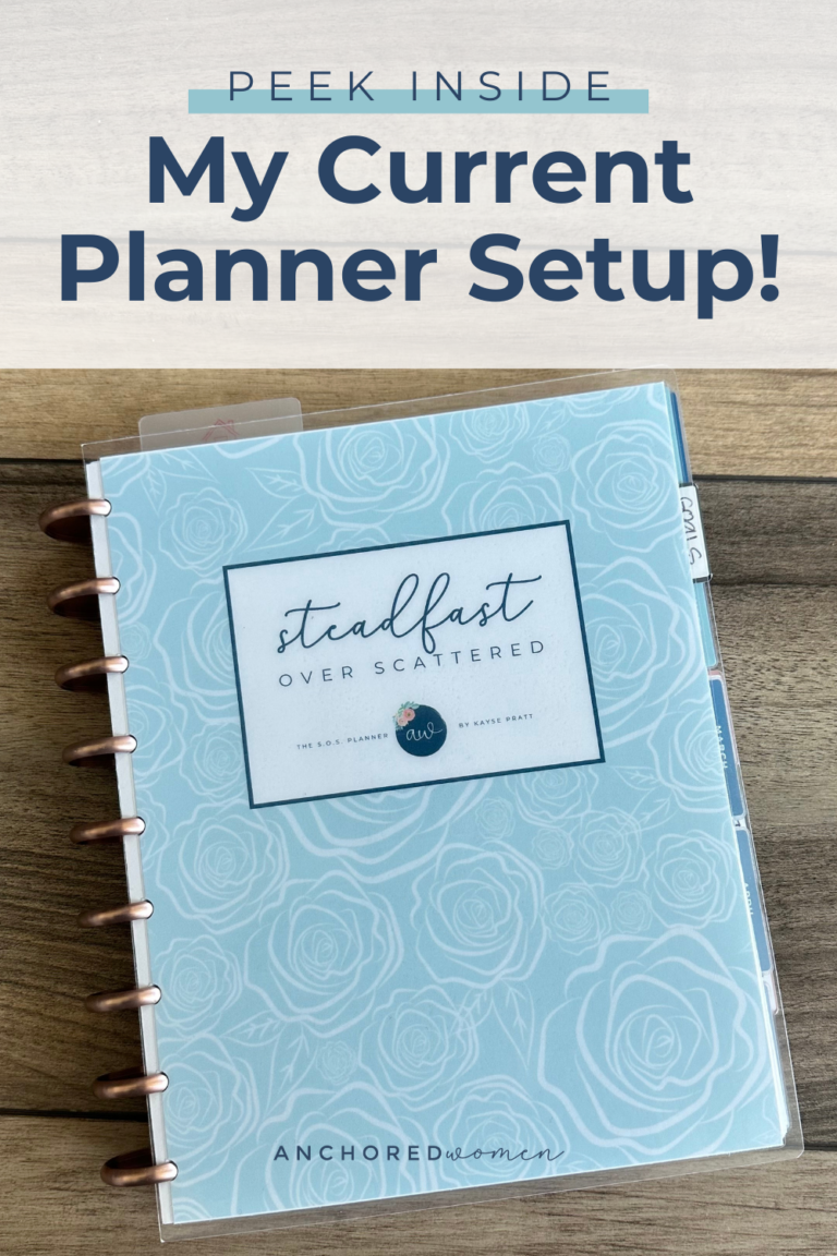 My current planner setup! (EVERYTHING I currently use.) - Anchored Women